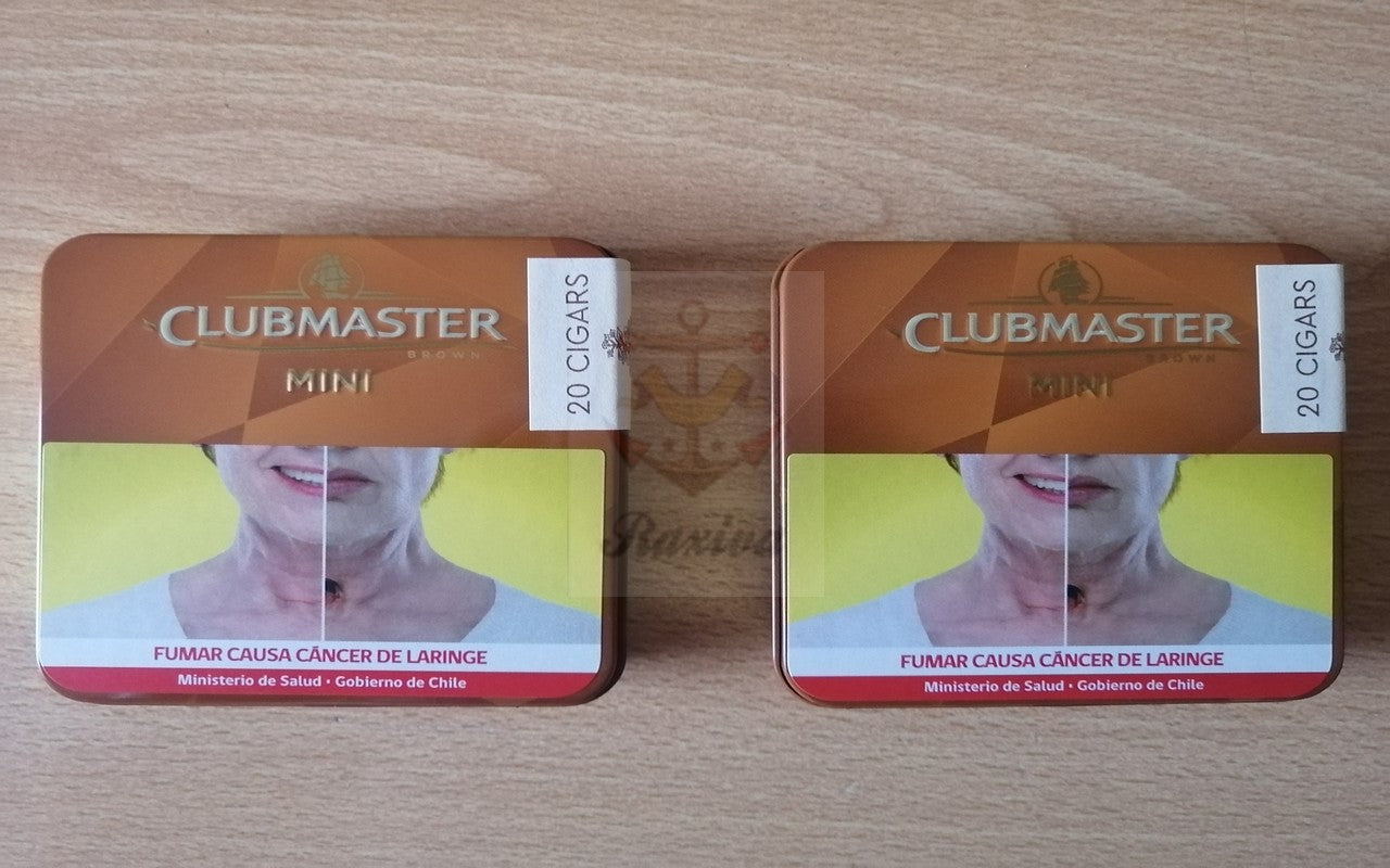 CAJA 20 PURITOS CLUBMASTER MINI BROWN – TABAQUERIA