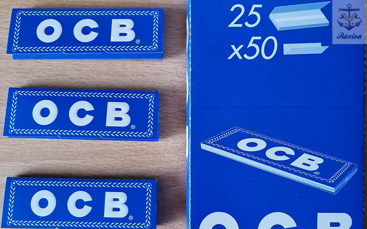 CAJA 25 PAPELILLOS OCB AZUL N°1 – TABAQUERIA